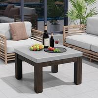 COSIEST Outdoor Solid Wood Square Coffee Table - On Sale - Bed Bath ...