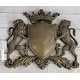 Coat Of Arms Family Crest Lions Crown Bronze Wall Mounted Hanging ...