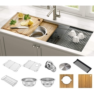 45-inch Undermount 16 Gauge Single Bowl Stainless Steel Kitchen Sink ...