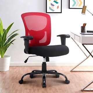 Red Mesh Task Ergonomic Office Chair - Bed Bath & Beyond - 37181851