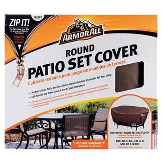 Mr Bar B Q - 07803Aa - Round Table Cover 80X30 Taupe - Bed Bath ...