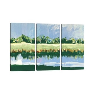 iCanvas "Coastal Landscape View" by Jane Slivka 3-Piece Wall Art Set ...