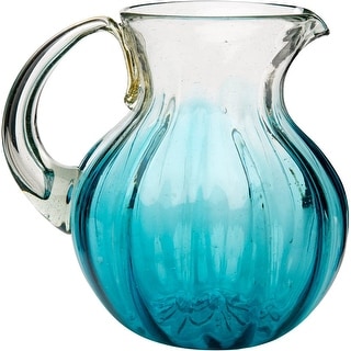 Amici Home Rosa Mexican Single Glass Pitcher Light Blue - Bed Bath ...