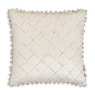Inspire Me! Home Decor Diamond Beige Pillow - Bed Bath & Beyond - 37717318