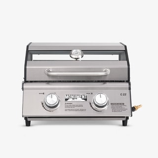 Monument Grills Table Top 2 Burner Stainless Steel Grill - Bed Bath ...
