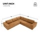 5 Pieces Sectional Sofa Set, Modular Sectional Sofa Convertible Sleeper ...