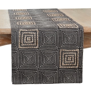 Embroidered Maze Design Table Runner - 16"x72" - Bed Bath & Beyond ...