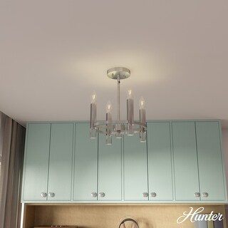 Hunter Sunjai 4-Light Semi-Flush Ceiling Light, Candle - Contemporary ...
