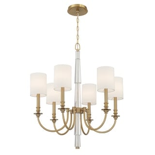 Lloyd 6 Light Aged Brass Chandelier - Bed Bath & Beyond - 42642777