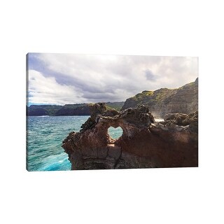 iCanvas "Heart-shaped opening near Nakalele Blowhole, northern tip of ...
