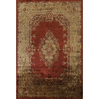 Hand-Tufted Aubusson Indian Rug Traditional Wool Carpet - Bed Bath ...
