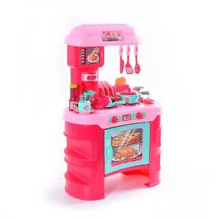 WonderPlay Kitchen With Lights And Sounds- Play Food Included - Bed ...