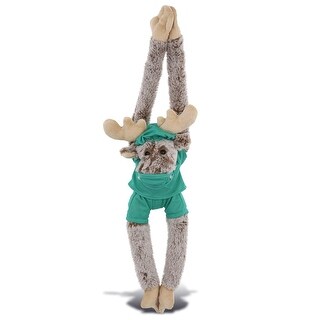 DolliBu Long Arms Moose Doctor Plush Toy with Cute Scrub Uniform & Cap ...