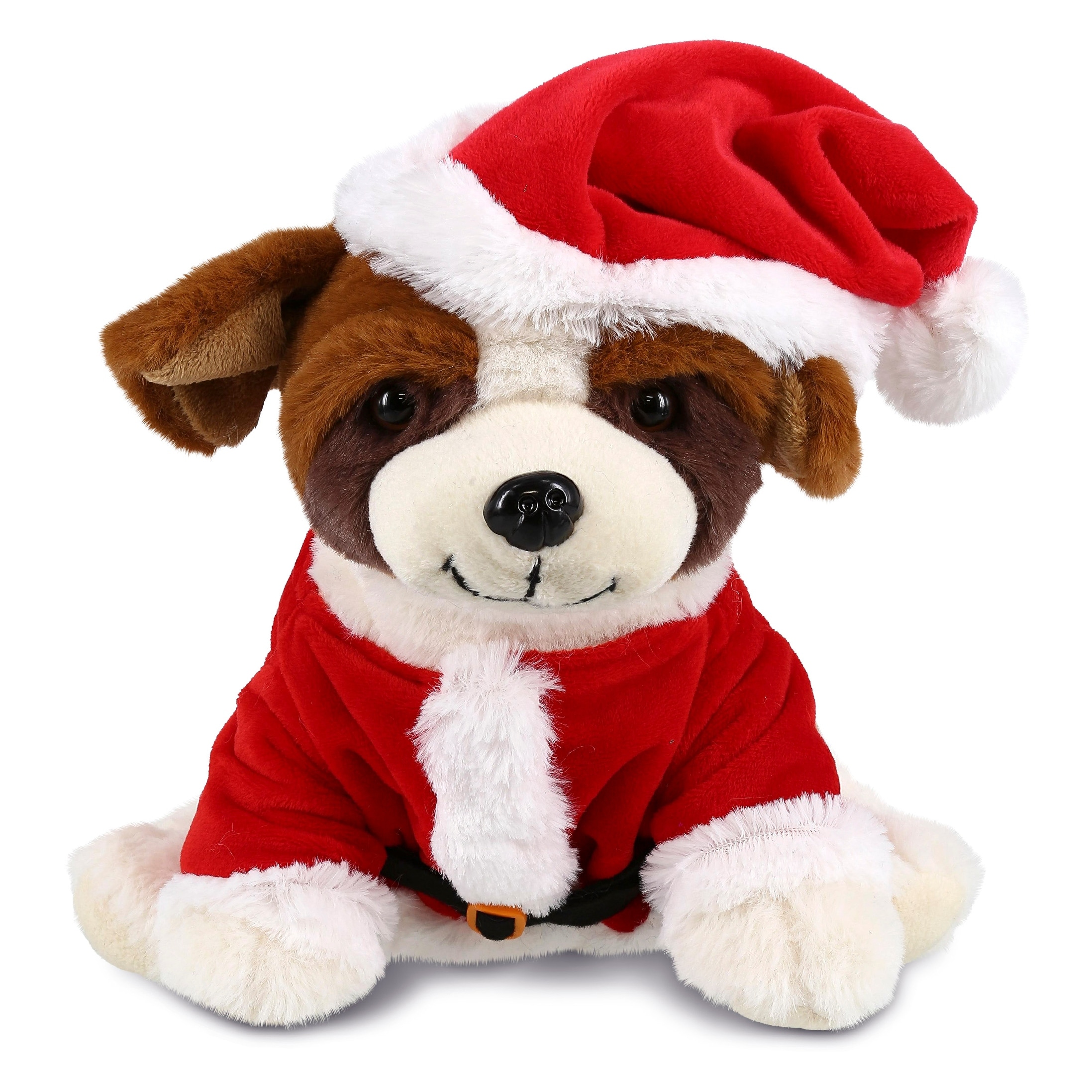 DolliBu Santa Sheep Stuffed Animal Plush with Red Santa Claus Outfit ...