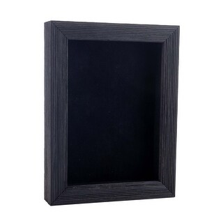 18x24 Shadow Box Frame Barnwood Black Wood | 1" Usable Display Depth ...