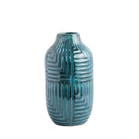 Ceramic Vase- Teal Vase for Home Decor，Flower Vase for Centerpieces ...