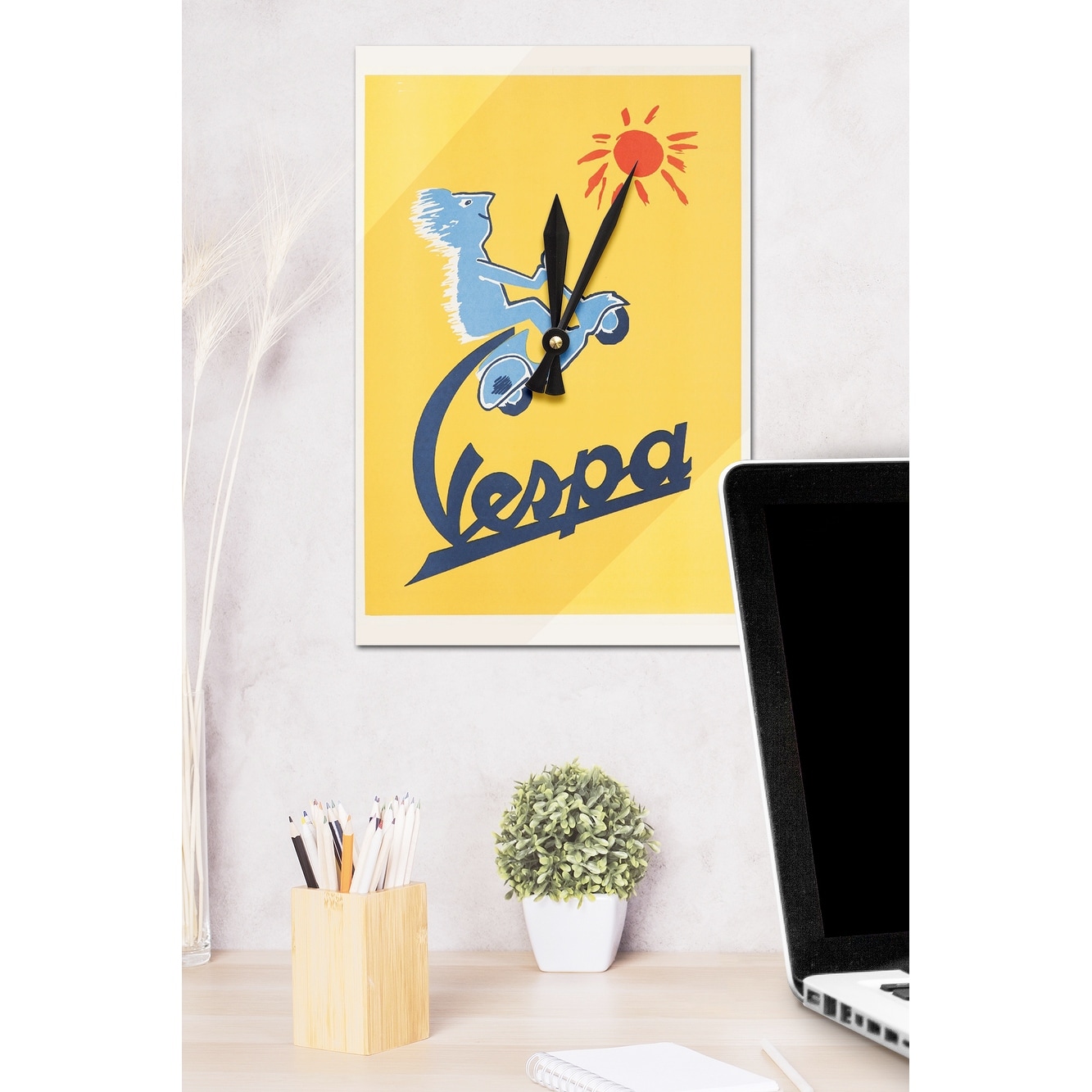 vespa wall clock