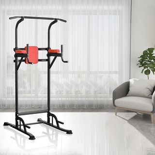 Zenova Adjustable Power Tower Pull Up Bar Strength Fitness - Bed Bath ...