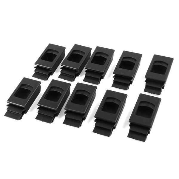 10 Pcs Black Plastic Sliding Window Flush Spring Loaded Pull Latch ...