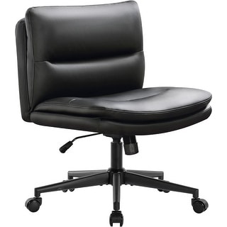 120 Rocking Mid Back Computer Chair Armless Office Desk Chair - Bed ...