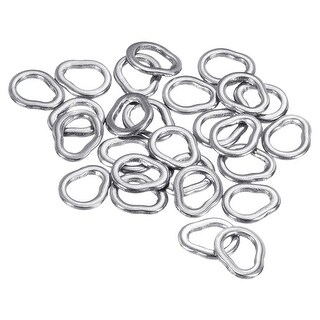 Fishing Split Rings, 25 Pack 304 Stainless Steel Solid Wire Snap Ring ...