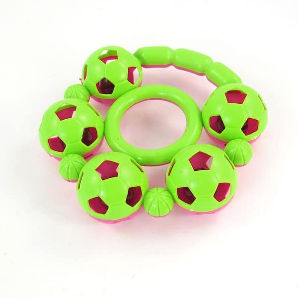 Baby Pink Light Green Plastic Handheld Shaking Jingle Bell Toy - Bed ...