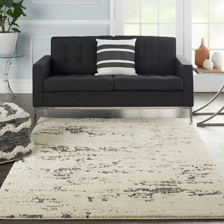 Nourison Textured Contemporary Abstract Area Rug - Bed Bath & Beyond ...