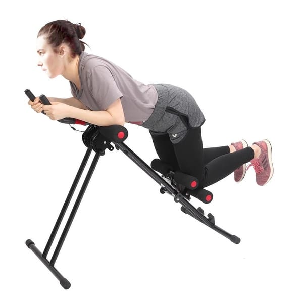 Ab Trainer Machine, Adjustable Folding Abdominal Waist Power Cruncher ...
