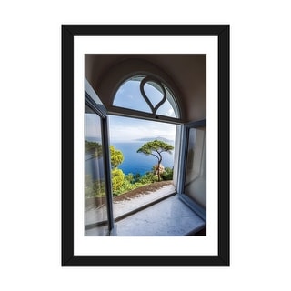 iCanvas "Window With Garden View, Villa Lysis, Capri Island, Italy" by ...