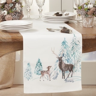 Table Runner With Reindeer Design - Bed Bath & Beyond - 31644543