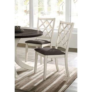 Set of 2 Unique Design Back Kitchen Dining Room Breakfast Chairs With ...