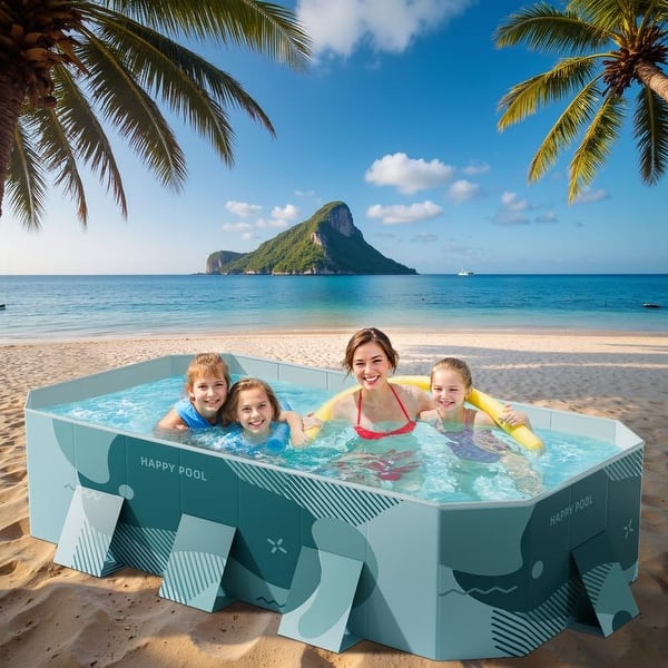 Homall Foldable Above Ground Swimming Pool Portable Outdoor Inflatable ...