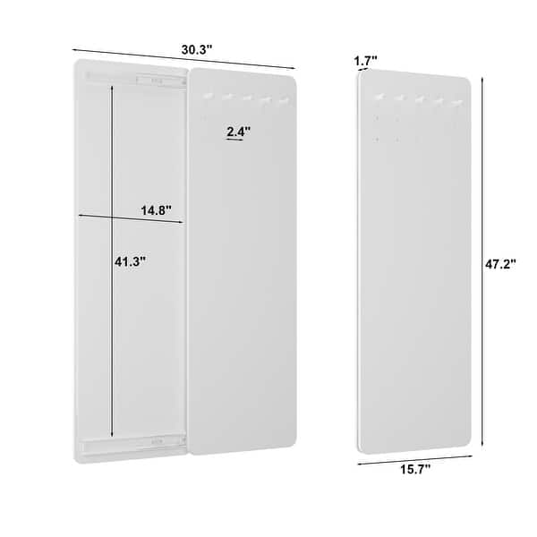 Versatile Wall-Mounted Mirror and Coat Rack Combo Space-Saving Design ...