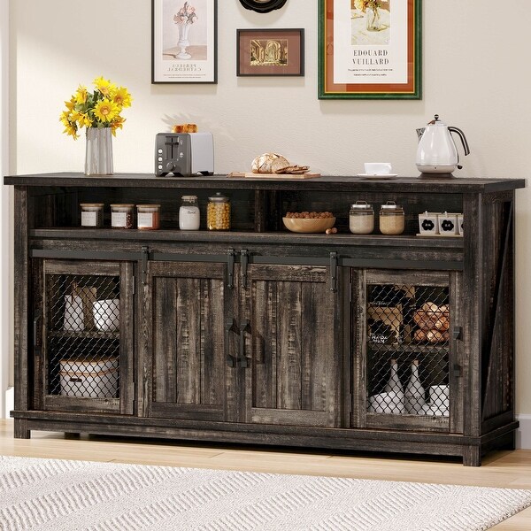 Barn style buffet cabinet store