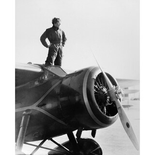 Amelia Earhart (18971937). /Namerican Aviator. Photographed With Her ...