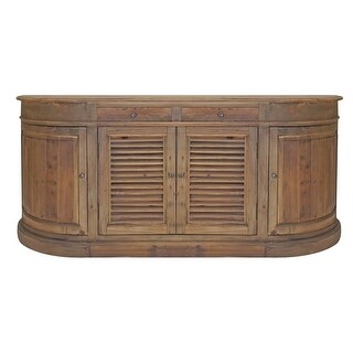 70 Inch Sideboard Console Serving Buffet Cabinet, 2 Shuttered Doors ...