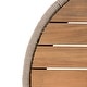Outdoor Rattan rope & Acacia Wood Coffee Table - Patio Balcony ...