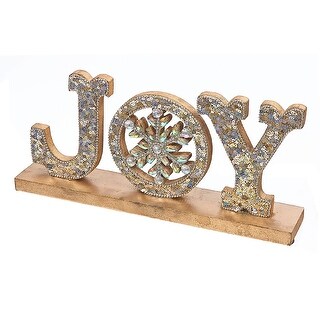 Beaded Glitter Word Stand (Joy) - Bed Bath & Beyond - 36112649