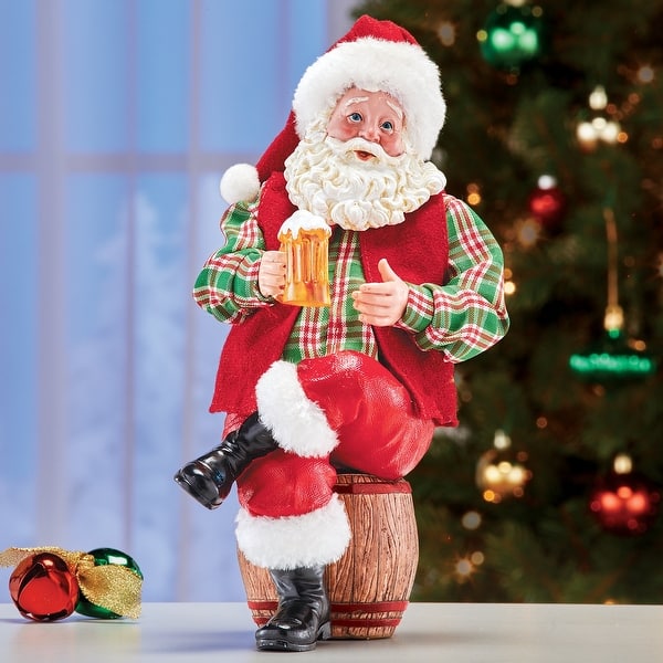 santa claus drinking