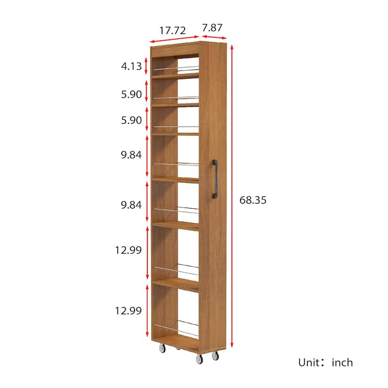 7 Tier Multi-Functional Pull-Out Multi-Tier Storage Single-Sided Open ...