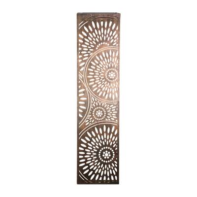 Exhart Solar Metal Filigree Wall Panel Art with Circle Pattern, 8 x 33 ...