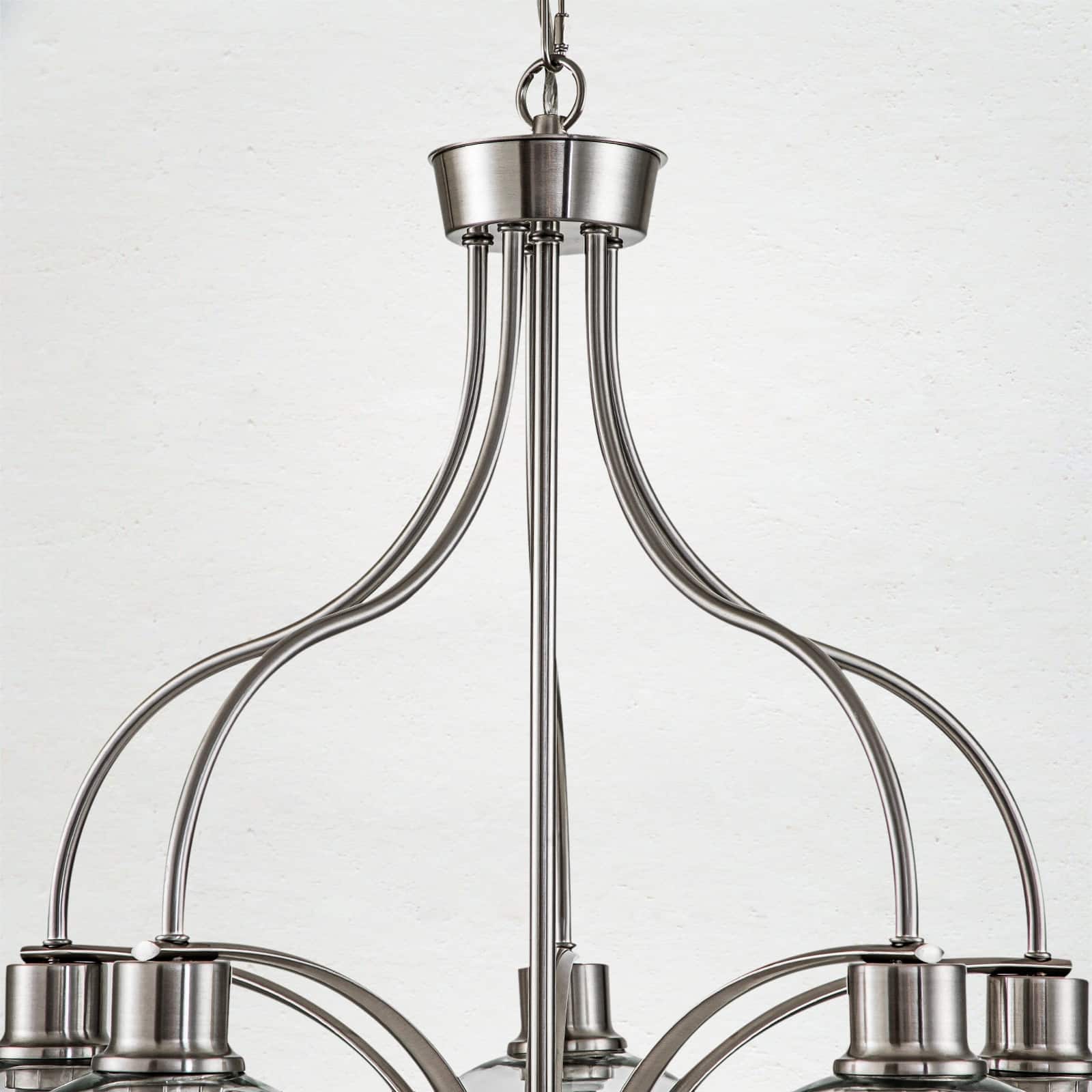 5-Light Modern Linear Sputnik Chandelier with Clear Glass - On Sale ...