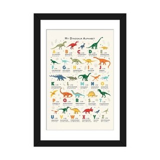 iCanvas "Dinosaur Alphabet" by PaperPaintPixels - Bed Bath & Beyond ...
