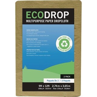 Trimaco EcoDrop 9 Ft. x 12 Ft. Paper Drop Cloth - 1 Each - Bed Bath ...