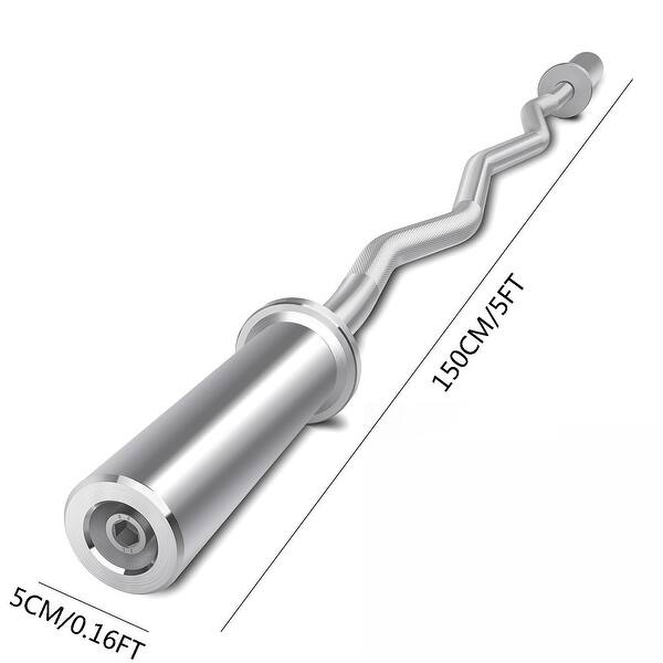 Olympic Barbell 5-Foot Barbell 176LB Capacity, 2 Inch Weightlifting ...