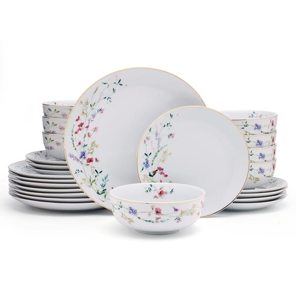 Mikasa Kalina 24-Piece Dinnerware Set, Service for 8 - Bed Bath ...