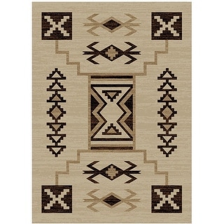 American Destination Mission Viejo Ivory Lodge Area Rug - Bed Bath ...