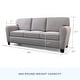 Brookside Abby 88" Upholstered Rolled Arm Sofa - Bed Bath & Beyond ...