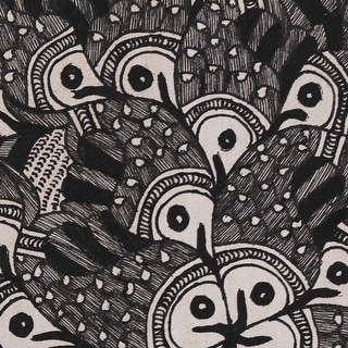 Handmade Fish Glory Madhubani painting (India) - Bed Bath & Beyond ...