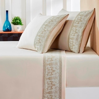 Solid Fitted Sheets King Sandstone - Bed Bath & Beyond - 33364666